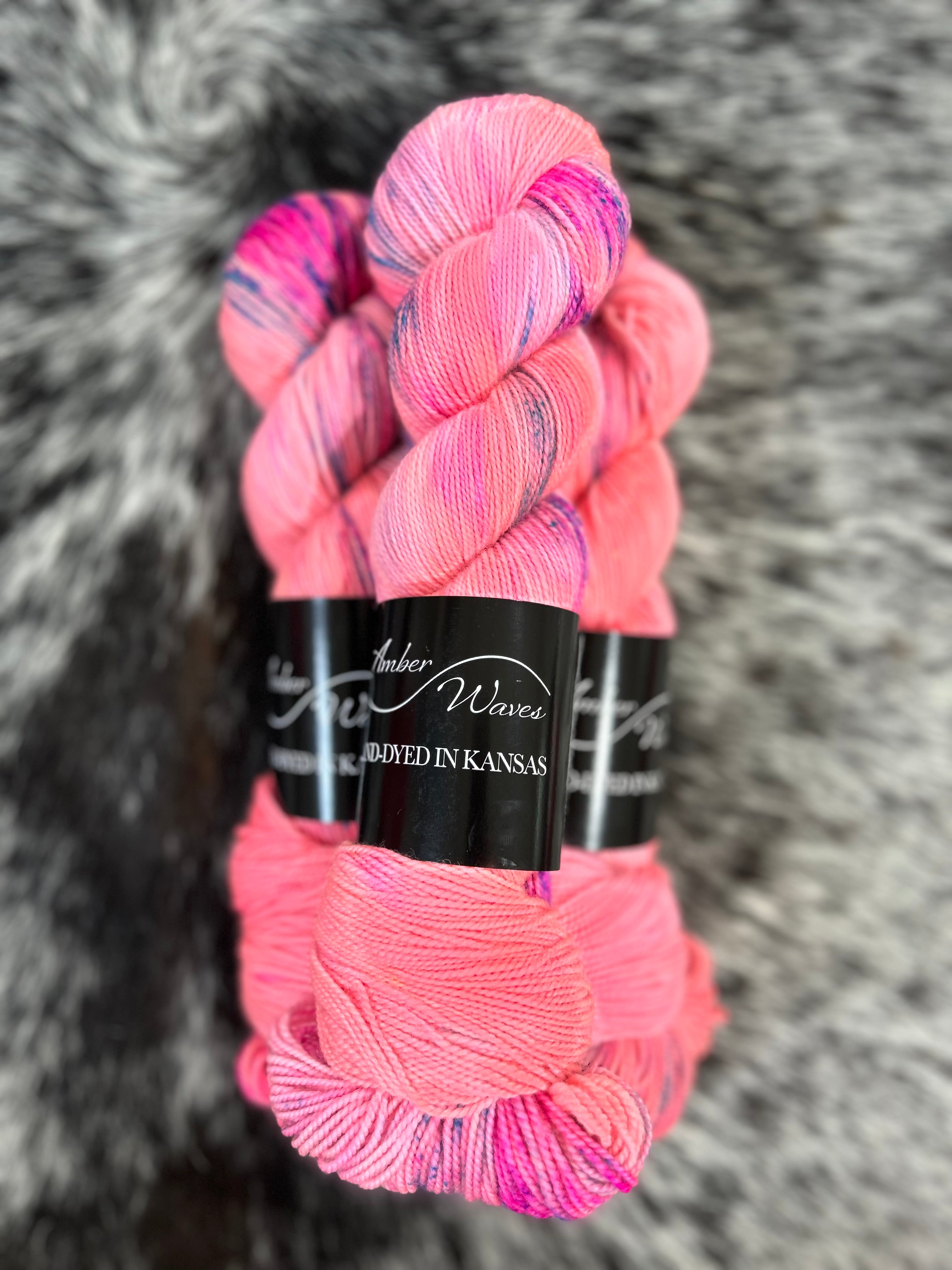 Hand-dyed sock yarn – Amber Waves KS